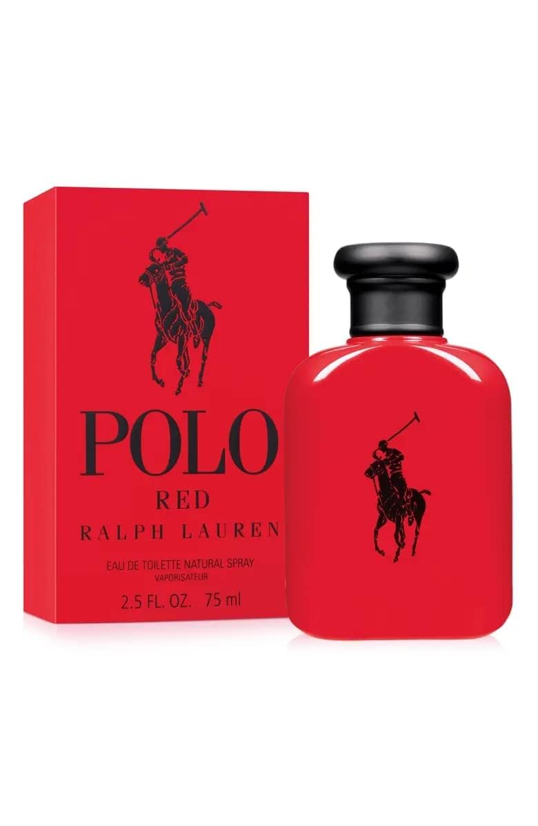 Ralph Lauren Polo Red Eau de Toilette Spray for Men, 4.2 Ounce