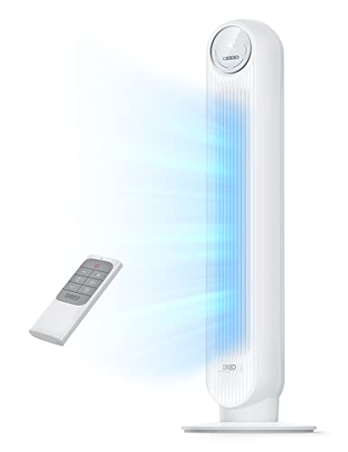 Dreo Tower Fan 42 Inch Pilot Max, 2023 Upgraded Smart Fans for home Works with Alexa/Google/App, 120° & Nomad One Tower Fan with Remote, 24ft/s Velocity Quiet Cooling Fan, 90° Oscillating 4 Speeds