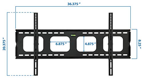 Mount-It! Large Tilting TV Wall Mount Bracket | 42 43 50 55 58 65 70 75 80 Inch | 220 Pound Capacity | VESA Compatible | Low Profile | Flat Screens