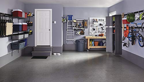 Rubbermaid FastTrack Horizontal Bike Rack, Garage Organization Wall Hanger, Bike Hanger, Wall Mount and Heavy Duty Bike Rack