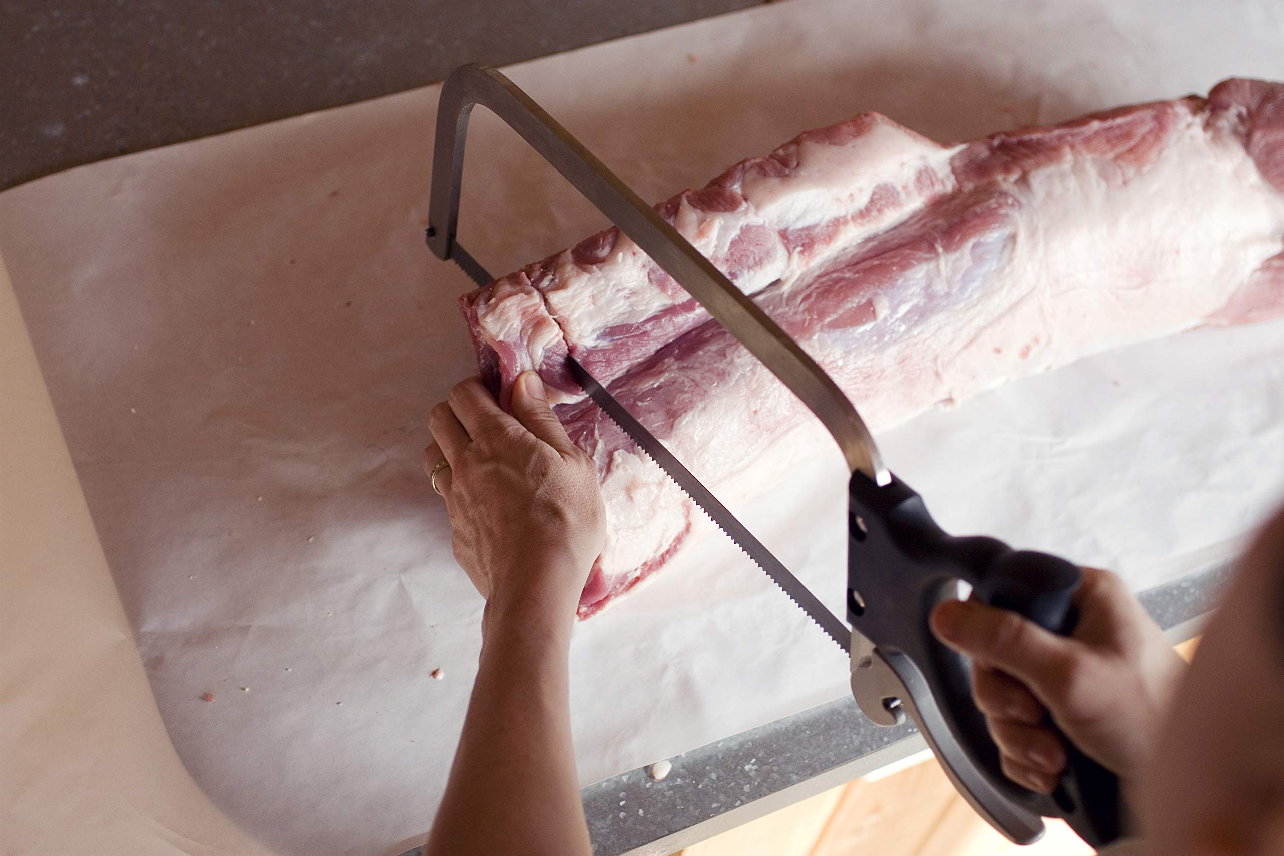 Weston 47-1601 Butcher and Bone Saw with 16 Inch Stainless Steel Blade (47-1601), 16 Inch, Stainless Steel