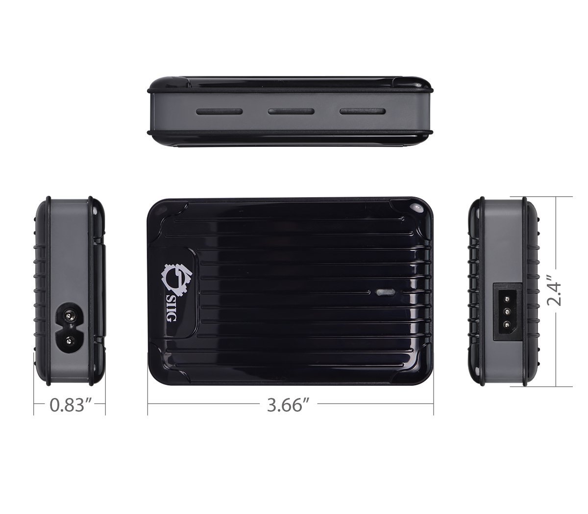 SIIG (AC-PW1112-S1) Ultra-Compact Universal Laptop Power Adapter -65W for Samsung Sony Dell HP Lenovo IBM Acer Gateway Acer Fujitsu Toshiba Liteon Delta Compaq , Black