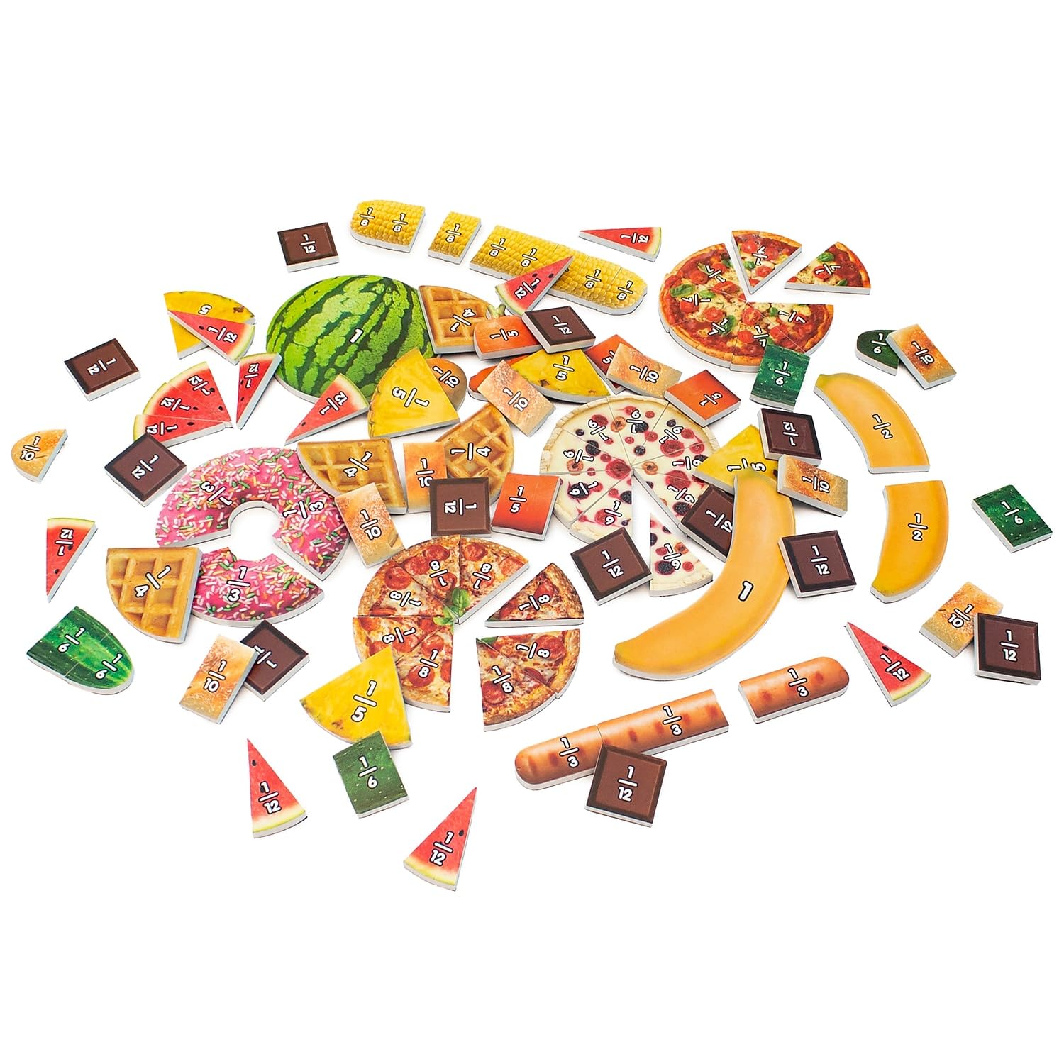Junior Learning Food Fractions - Learn Fractions The Yummy Way, Multi