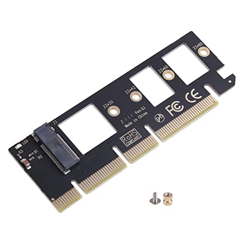 bibididi M.2 Ssd Nvme to Pieceie 3.0 Hard Drive Disk Adapter Card Support 2280 2260 2242 2230 Pieceie X4 X8 X16 Ahci Protocol