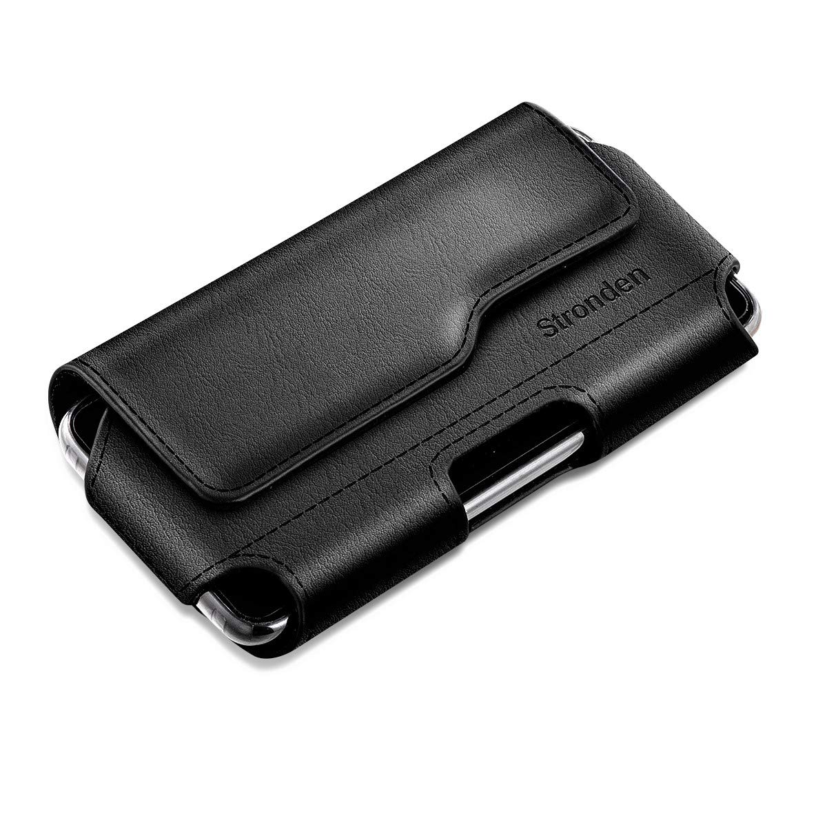 Stronden iPhone SE (2022, 2020) iPhone 8 iPhone 6S 7 Belt Case with Clip, Leather Belt Clip Case Holster Pouch Cell Phone Holder (Fits Otterbox Symmetry Case On)