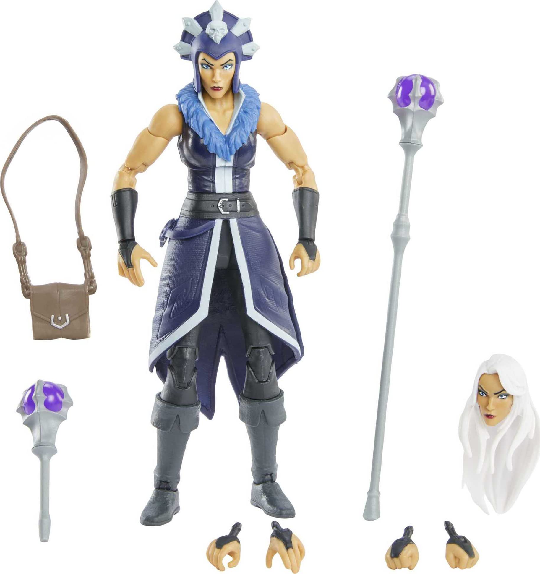 Masters of the Universe Masterverse Revelation Action Figure & Accessories, Evil-Lyn Motu Collectible with Articulation & Swappable Parts, 7-inch