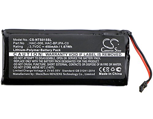 Cameron Sino New Replacement Battery Fit for Nintendo HAC-015, HAC-016, HAC-A-JCL-C0, HAC-A-JCR-C0, Switch Controller(450mAh / 1.67Wh)