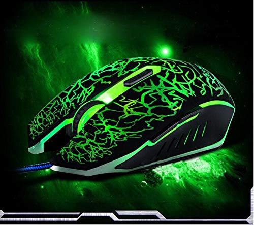 Professional Colorful Backlight 4000DPI Optical Wired Gaming Mouse