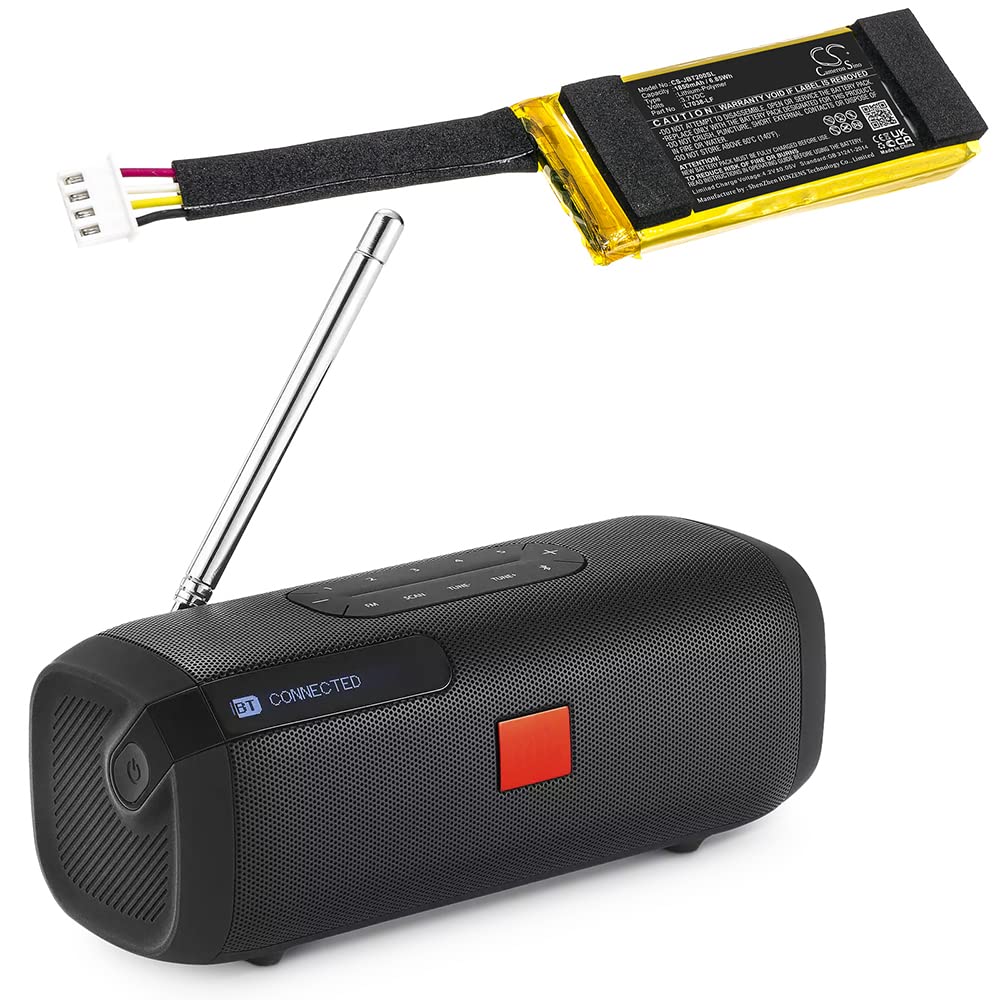 Cameron Sino New 1850mAh Replacement Battery Fit for JBL AM0304, Tuner L0738-LF