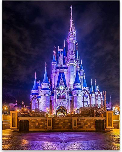 Cinderella's Castle - 11x14 Unframed Art Print - Great Home and Nursery Walt Disney World Wall Art Magic Kingdom Room Decor or Gift Under $15 for WDW Fans