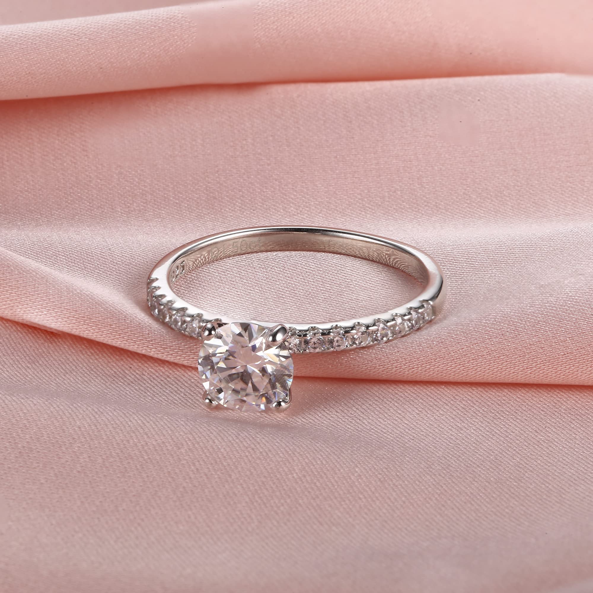 Blahanna Moissanite Wedding Band, 1.5 ct 7.5