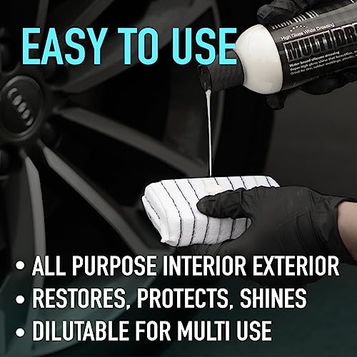 Nanoskin MULTI DRESS All Purpose Dressing 1 Gallon - Interior & Exterior Dressing for Car Detailing | Works on Tire, Vinyl, Rubber, Plastic & Trim | Safe for Cars, Trucks, Motorcycles, RVs & More