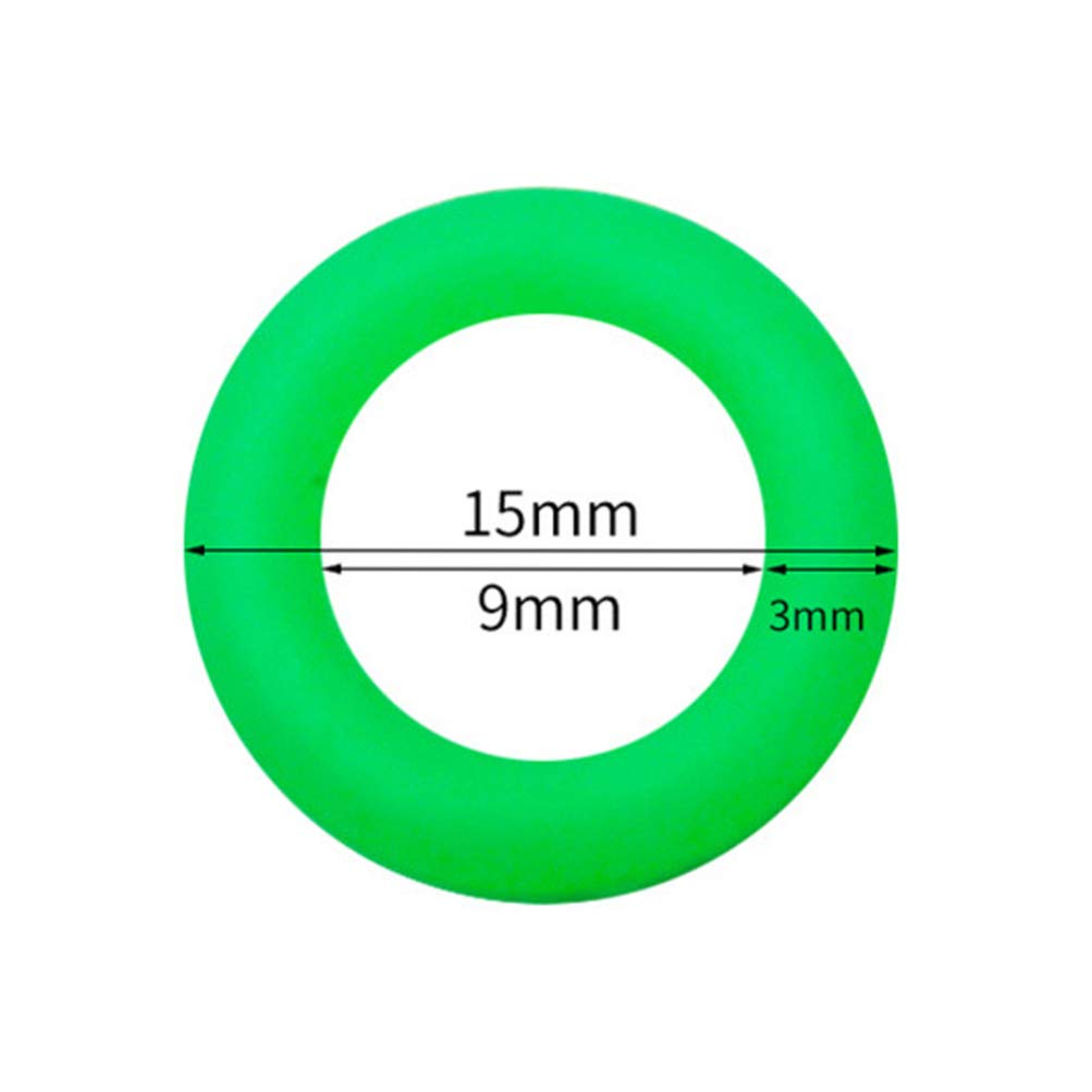 BESPORTBLE 50pcs Tent Stakes Ring Fluorescent Glow in The Dark Tent Ring Tent Nail Rings Tents Accessories
