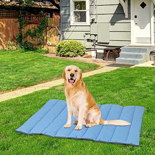 Heeyoo Outdoor Dog Bed, Water Proof Camping Dog Bed, Machine Washable and Easy Clean Travel Dog Bed, Foldable Pet Mat for Small, Medium, and Large Dog and Cat