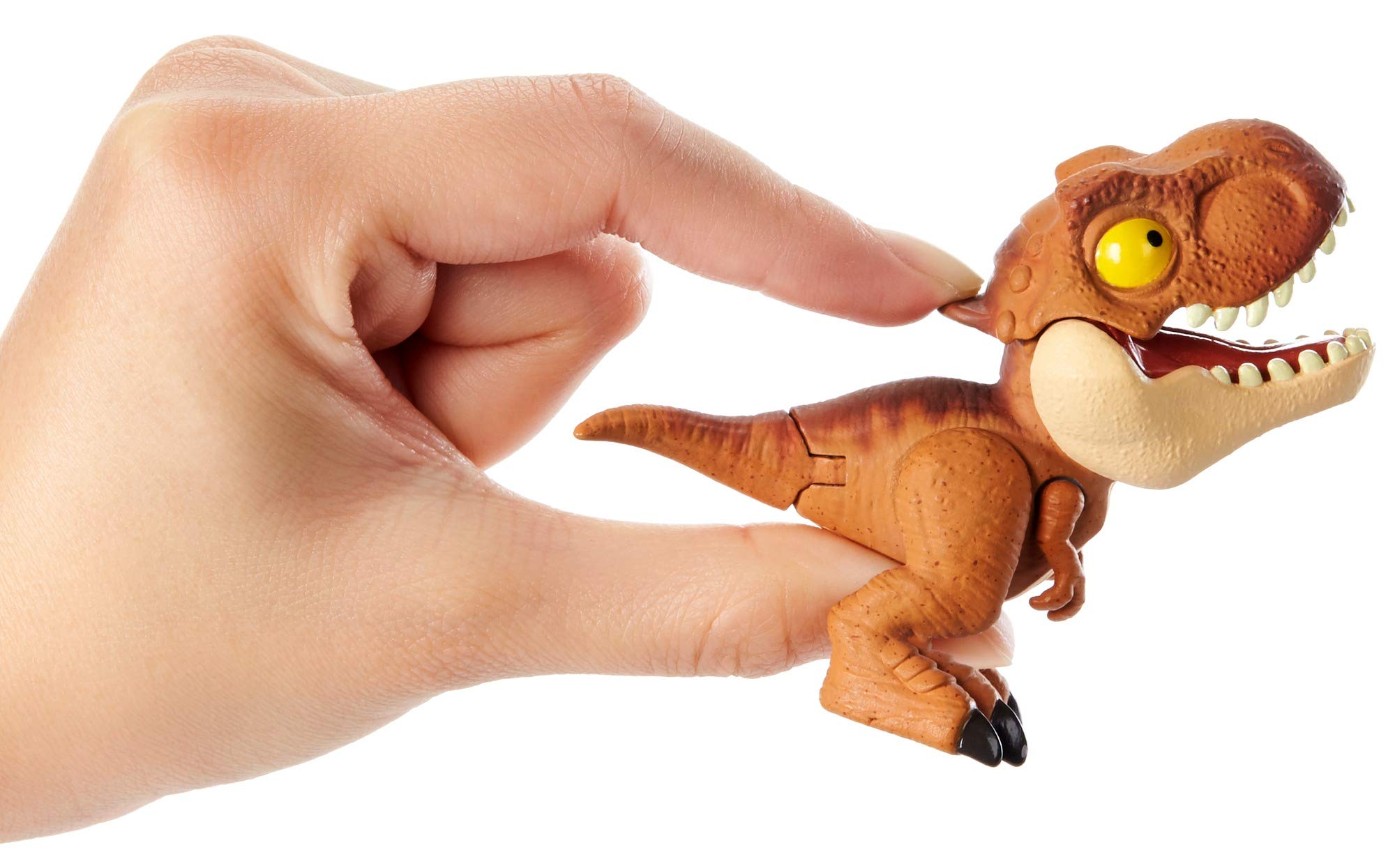 Mattel Jurassic World Snap Squad Dinosaur Toys, Small Dino Figures with Opening Clip-On Jaws, Portable Collectibles