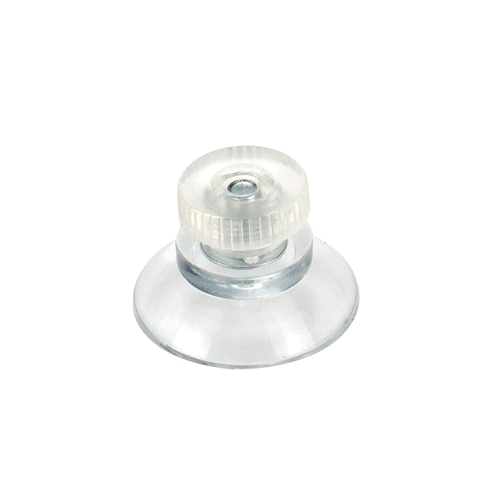 Semetall 10pcs Clear Suction Cups with M4 Cap Nut Transparent PVC Sucker Pads for Kitchen Offices Bathroom Decoration Wall,25mm/0.98" Diameter