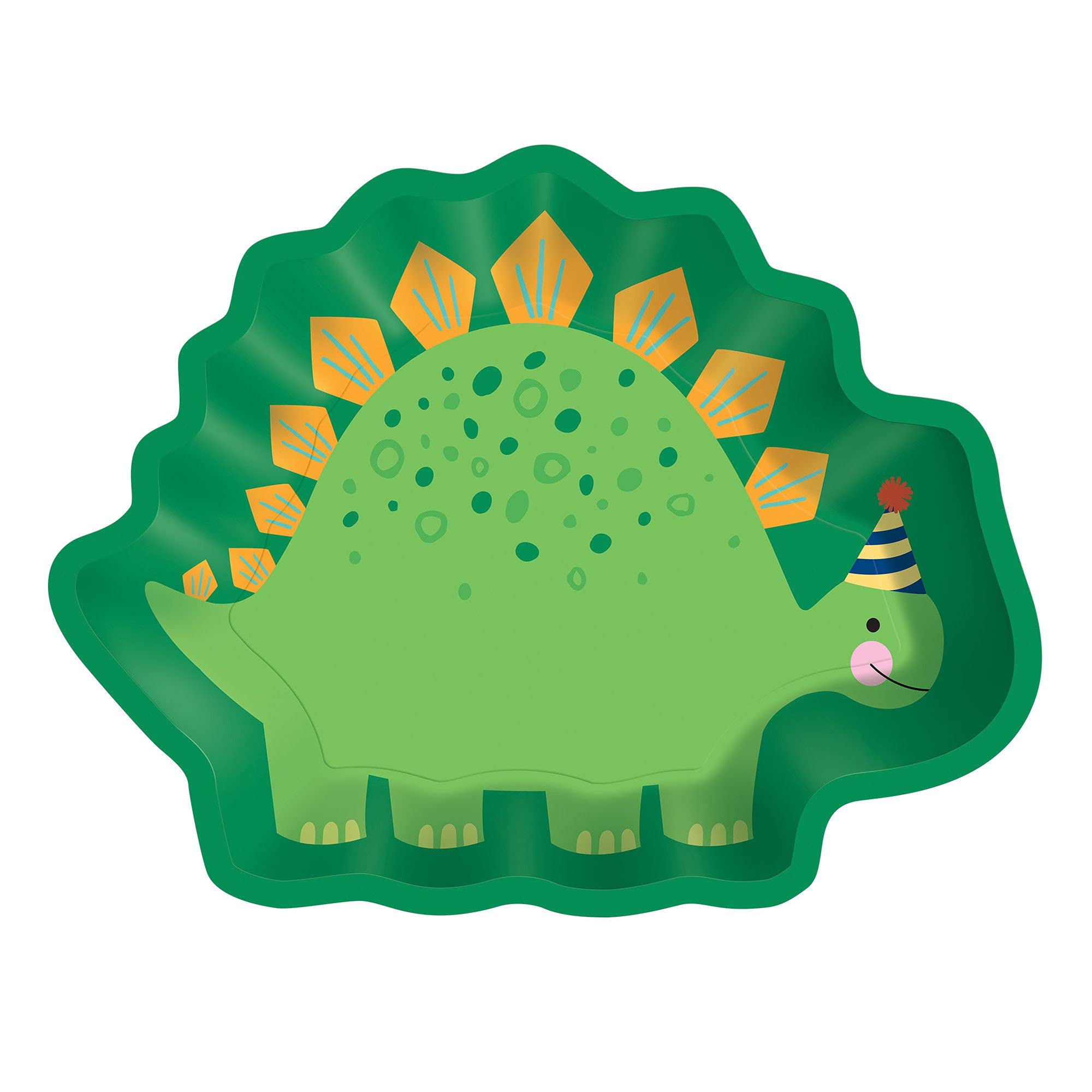 Just Jazzle Amscan Dinomite Dinosaur Birthday Party Tableware Kit Napkins, Plates, Tablecover Bundle, 16 Guests