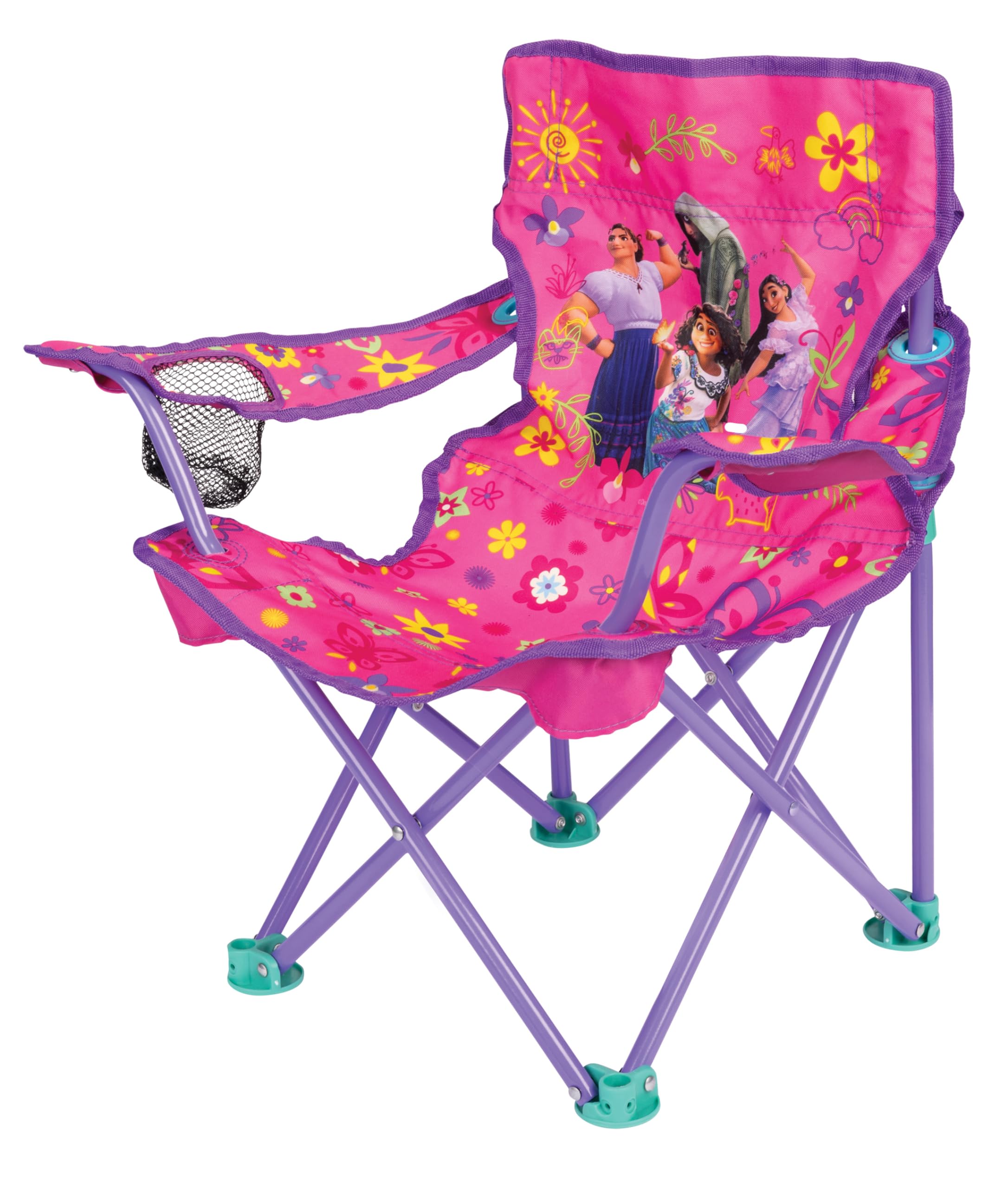 Disney's Encanto Kids Chair Foldable for Camping, Sports or Patio with Carry Bag, Toddlers 24M+