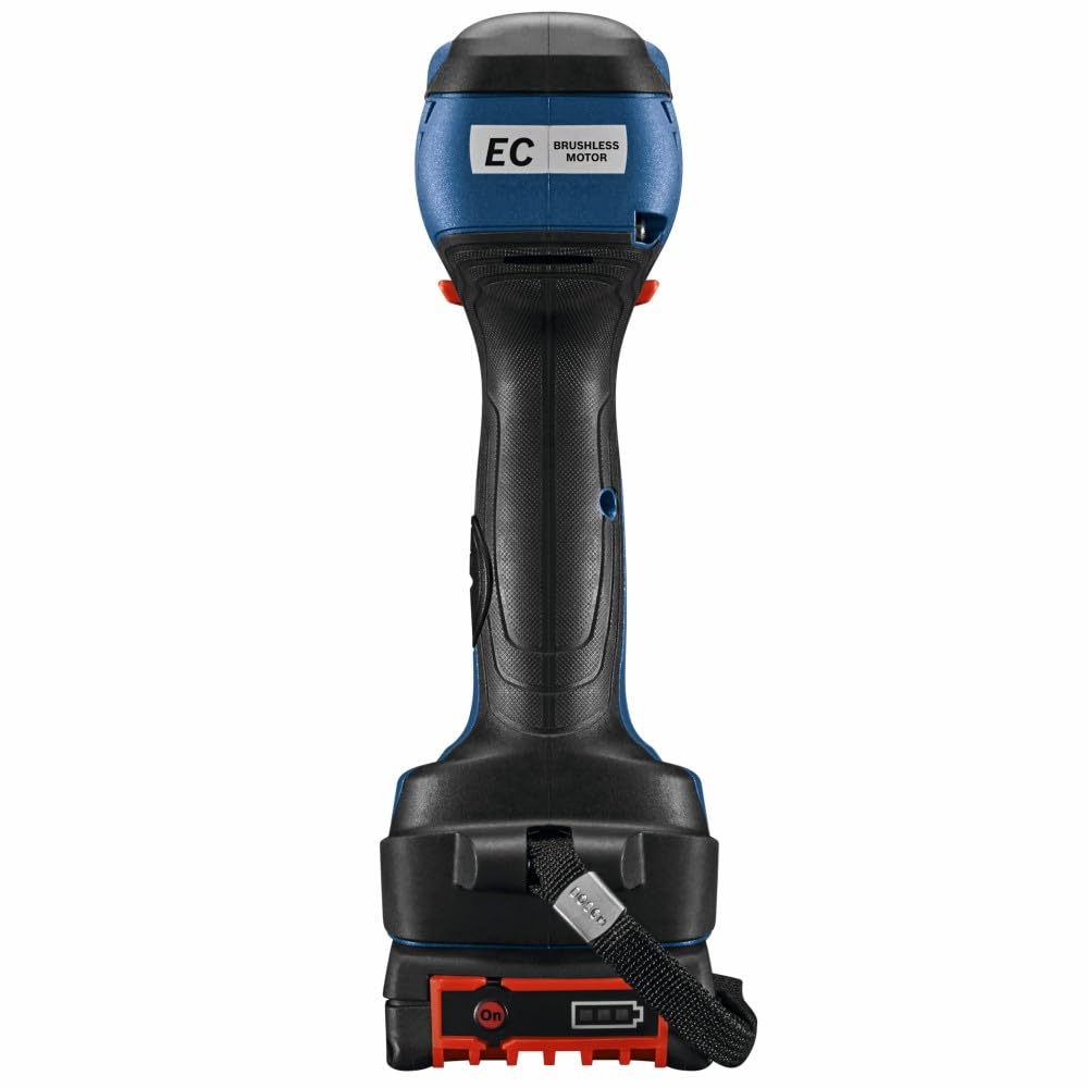 BOSCH GDX18V-1800B12 18V Two-In-One 1/4 In. and 1/2 In. Bit/Socket Impact Driver/Wrench Kit with 2 Ah Standard Power Battery