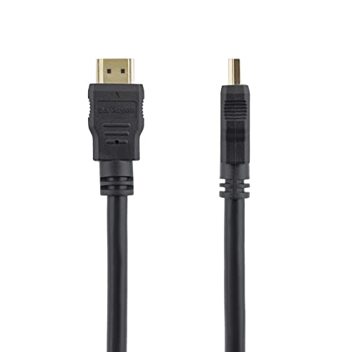 StarTech.com 6ft (2m) HDMI Cable - 4K High Speed HDMI Cable with Ethernet - UHD 4K 30Hz Video - HDMI 1.4 Cable - Ultra HD HDMI Monitors, Projectors, TVs & Displays - Black HDMI Cord - M/M (HDMM6)