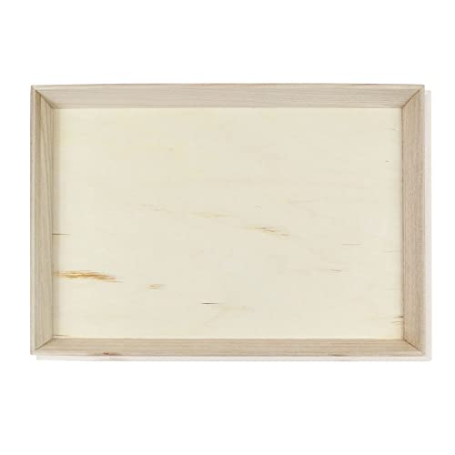 Noah39 Heavy Duty Wooden Tray (Case of 10), PacknWood - Biodegradable Serving Wood Table Trays (17" x 13" x 1.5") 210WOODTRAY39