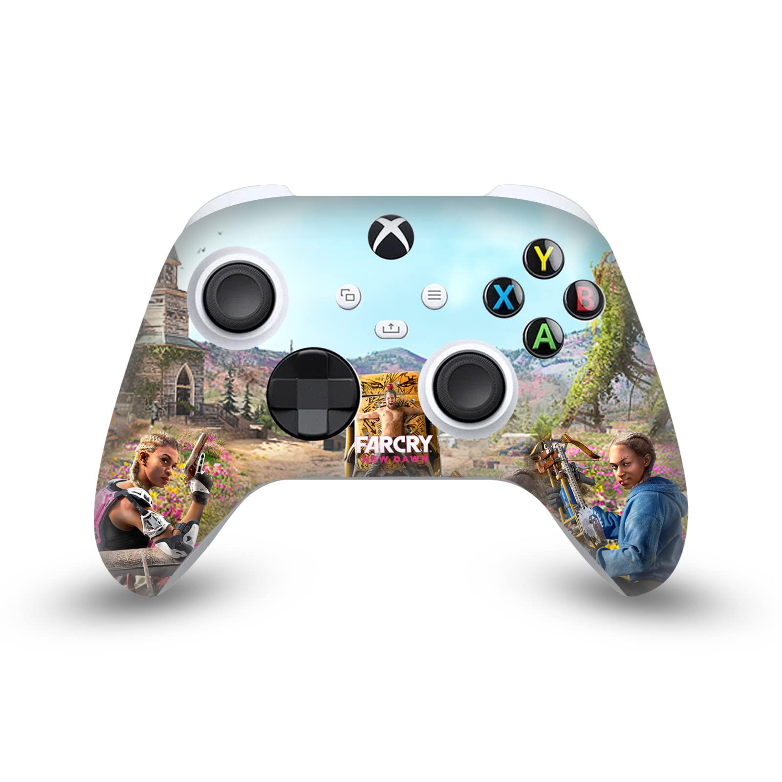 Head Case Designs Officially Licensed Far Cry Twins Couch New Dawn Key Art Vinyl Sticker Gaming Skin Decal Cover Compatible With Xbox Series S Console and Controller Bundle