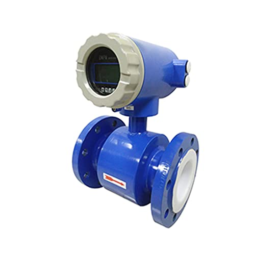 CIXIFM DN200 8 Inch Inline Water Flow Meter 24V Magnetic Flow Meter 8 in for Pool Electromagnetic Flow Sensor PTFE Wastewater Flow Transmitter Liquid Tap Water Flow Measurement (DN200 60~1000m3/h)