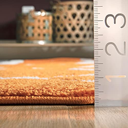 nuLOOM Gabriela Contemporary Trellis Area Rug, 5x8, Deep Orange
