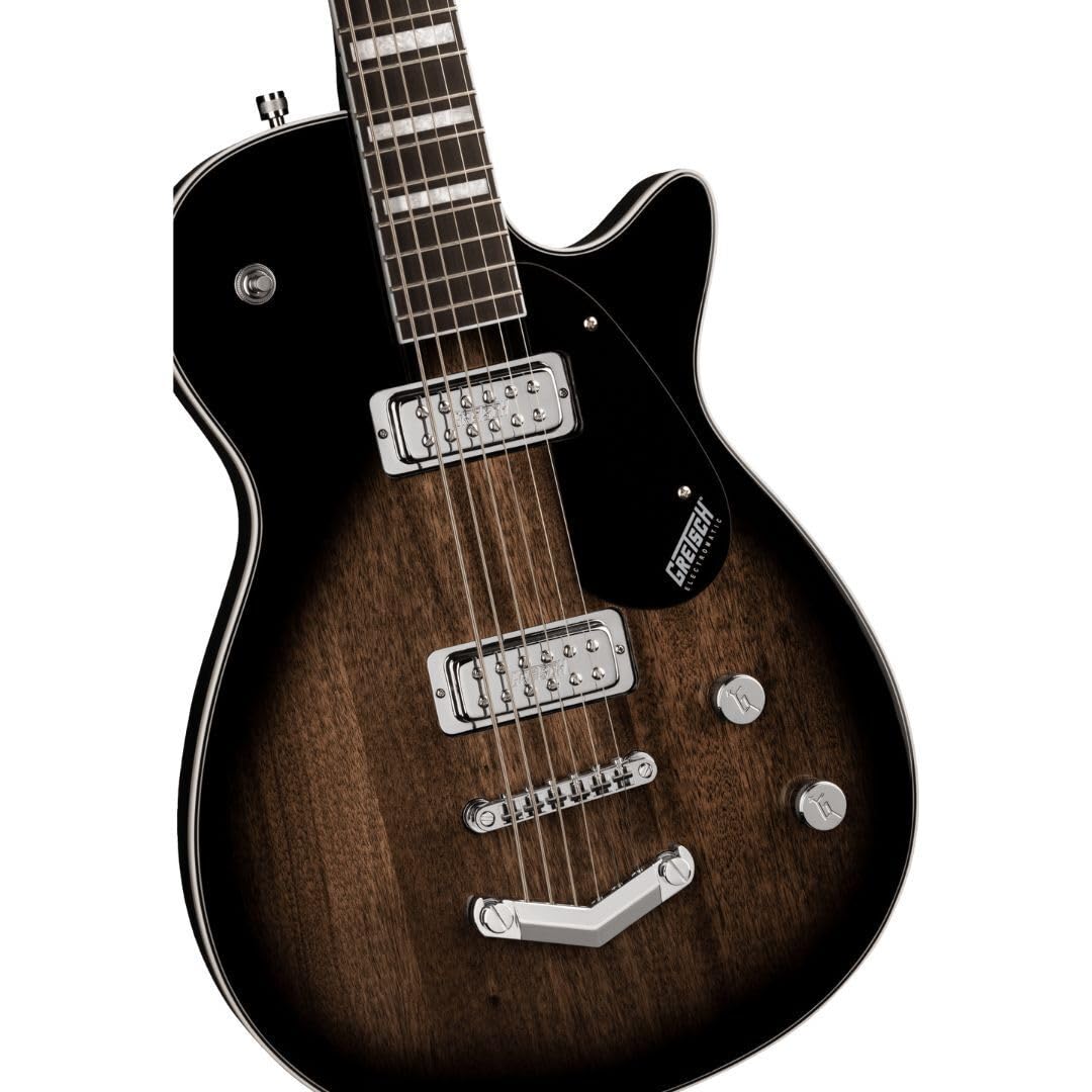 Gretsch G5260 Electromatic 6-String Right-Handed Jet Baritone Electric Guitar with V-Stoptail, Mahogany Body and Gloss Finish (Bristol Fog)