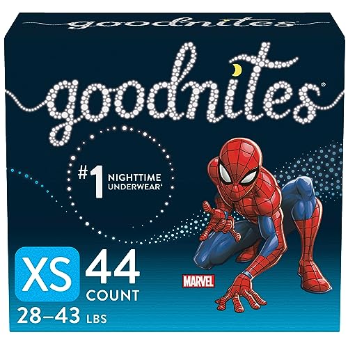 GoodNites Bedwetting Underwear for Boys, Xs, 44 Ct, Size 3-Boy, 44 Count