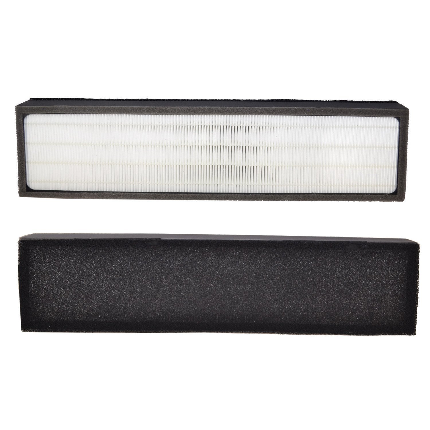 HQRP Filter Kit compatible with InvisiClean IC-7028 4 in 1 Full Size Tower model, 2pcs Cartridge Filters & 4-Pack Carbon Activated Pre-Filters