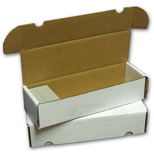 BCW 660 Count - Bundle with 4 Corrugated Cardboard Storage Boxes - Baseball, Other Sport Cards, Gaming & Trading Card Collecting Supplies