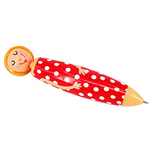 SunAngel® Originality Fashion Designed Doll Pen Cartoon ballpoint pen,Cute Creative Stationery and Office Supplies(5PCS)