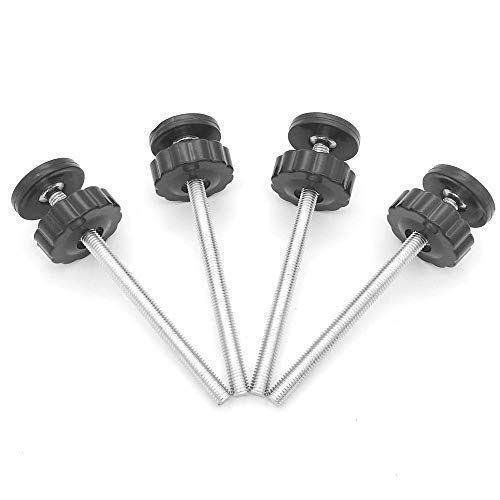 Baby Gate VMAISI Extender Extension - 4 Pack Gate Threaded Spindle Rods Replacement Parts Bundle with Wall Protector for Pressure Mounted Safety Gates for Pet & Dog