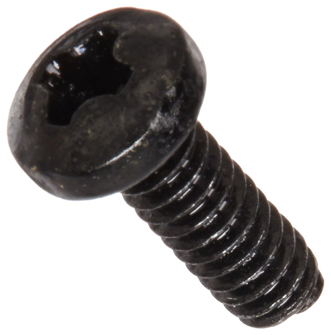Small Parts Steel Pan Head Machine Screw, Black Oxide Finish, Meets ASME B18.6.3, #1 Phillips Drive, #2-56 Thread Size, 1/4" Length, Fully Threaded, Import (Pack of 100)