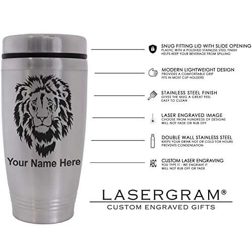 SkunkWerkz Commuter Travel Mug, Chess King, Personalized Engraving Included