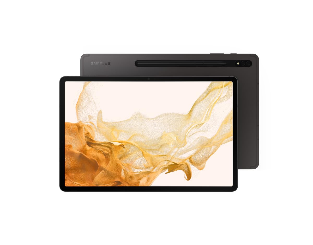SAMSUNG Galaxy Tab S8+ 12.4” 256GB WiFi 6E Android Tablet, Large AMOLED Screen, S Pen Included, Ultra Wide Camera, Long Lasting Battery, US Version, 2022, Graphite