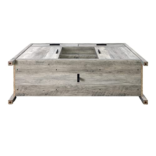 ICE ARMOR 99-78108FV-GreyPine 47" W Sideboard Storage Modern Dining Server Cupboard Buffet Table with Two Cabinets and Drawers in Grey Pine Finish