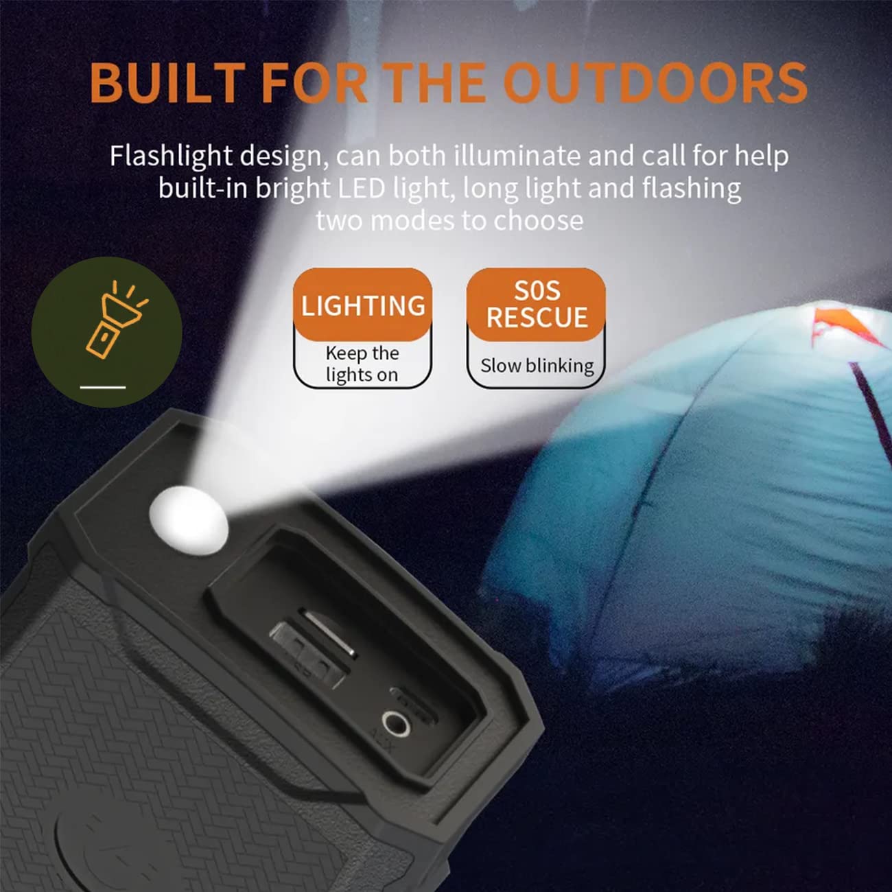 BIRDIE79 β Portable Golf Cart Speaker, Magnetic Bluetooth Speakers 36 Hour Playtime. Rugged Outdoor Speaker for Waterproof, & Shockproof. 30W Loud & Clear Stereo Sound,