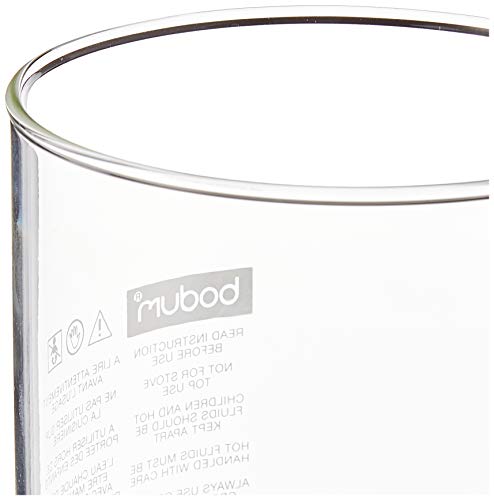 Bodum Chambord Locking Lid French Press Spoutless Spare Carafe, 34 Oz, Clear