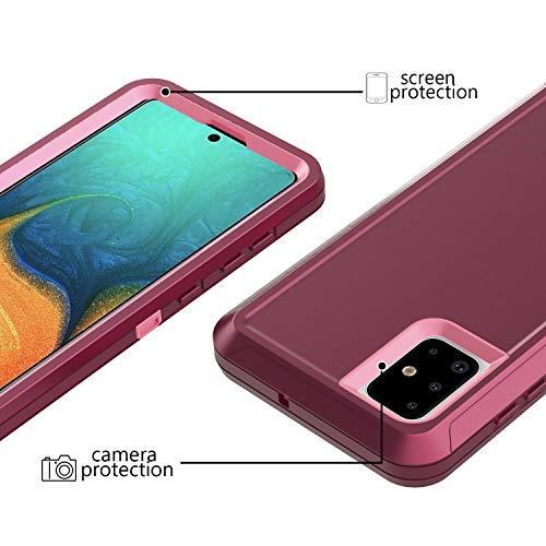 Bnuoda Galaxy A71 5G Case, Heavy Duty Shockproof Cover Full-Body Armor Protective Defender Case for Samsung Galaxy A71 5G US Version NOT Compatible with The UW Version and International Version