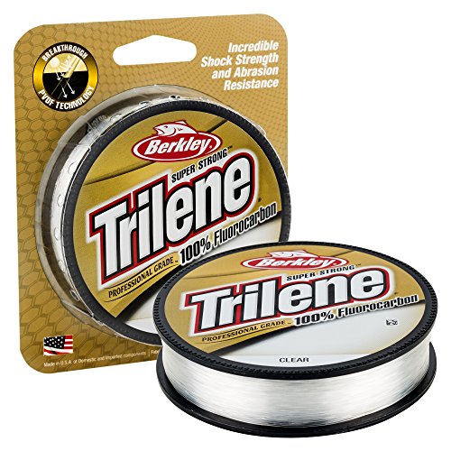 Berkley Trilene® 100% Fluorocarbon, Clear, 10lb | 4.5kg, 200yd | 182m Fishing Line, Suitable for Freshwater Environments