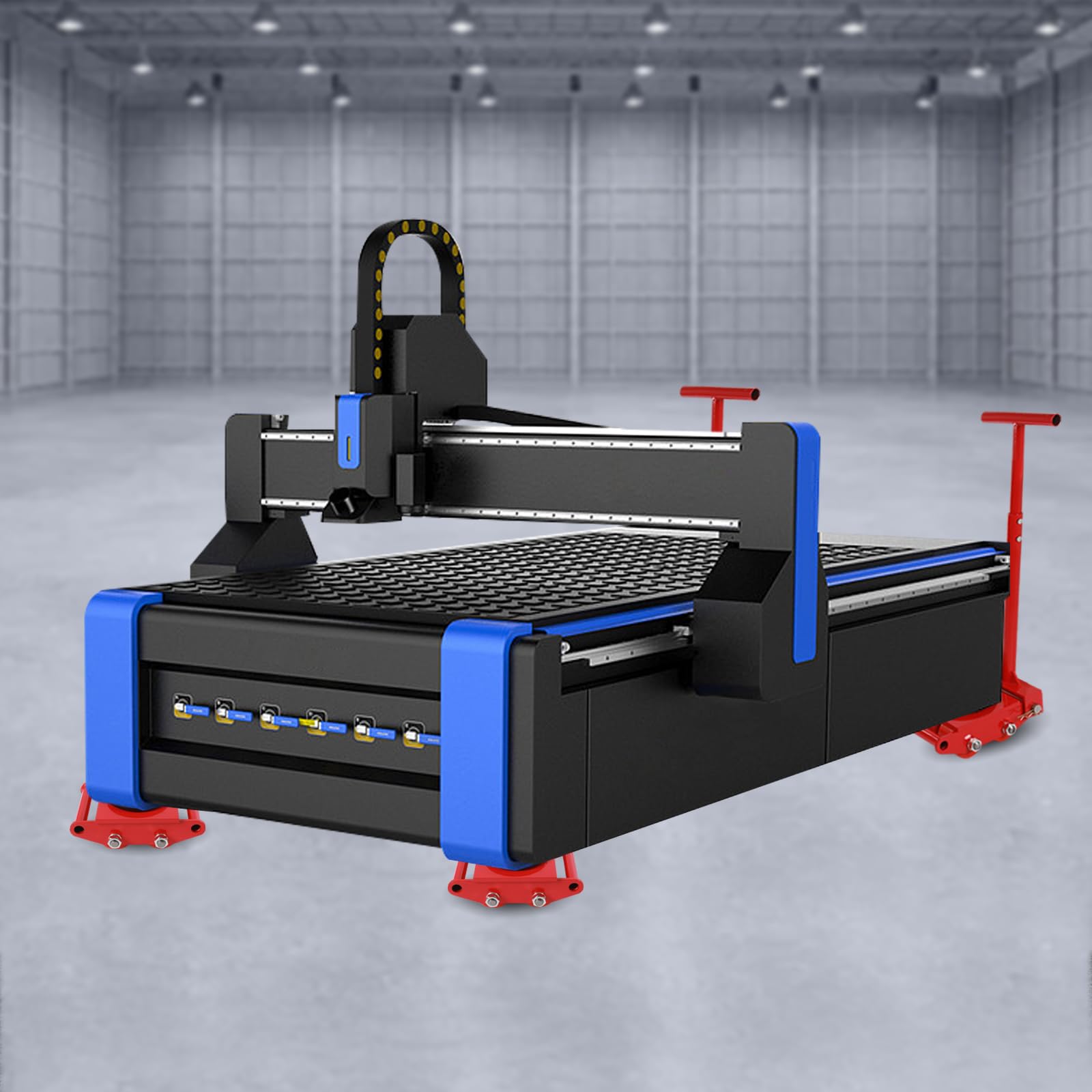 awolsrgiop 4pcs Machinery Mover, 13200lbs/6T Machine Dolly Skate 4 Rollers 360° Rotation Machinery Mover Cap w/Handles Machine Skates Heavy Duty Moving Equipment for Home, Decoration