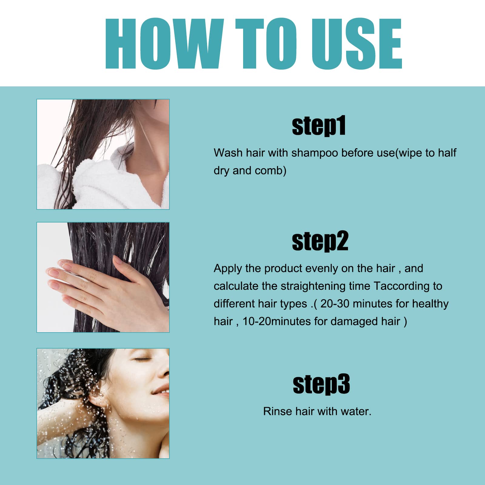 Biuhorey Protein and Silk Correcting Hair Straightening Cream, Gel for Curly Hair (1 PC)
