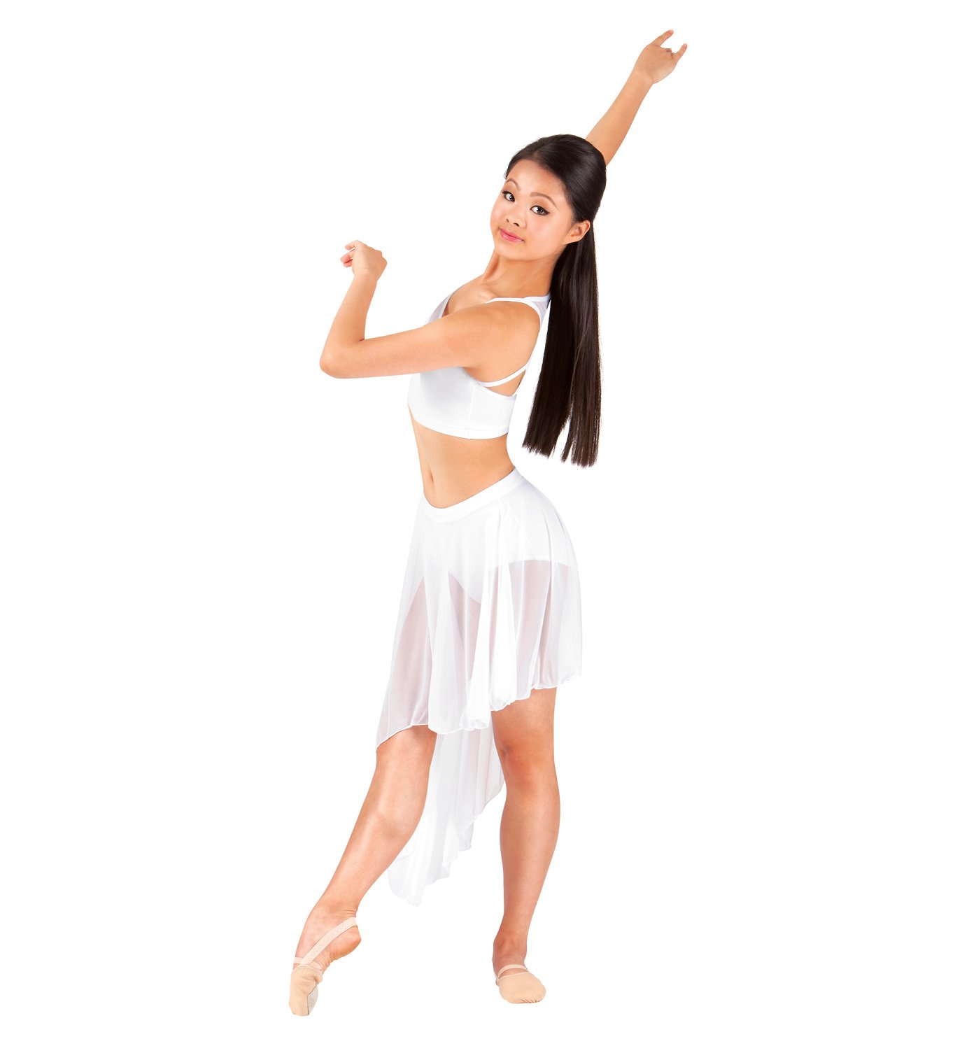 Body Wrappers Jazz Cut Dance Briefs (BWP289) White, S