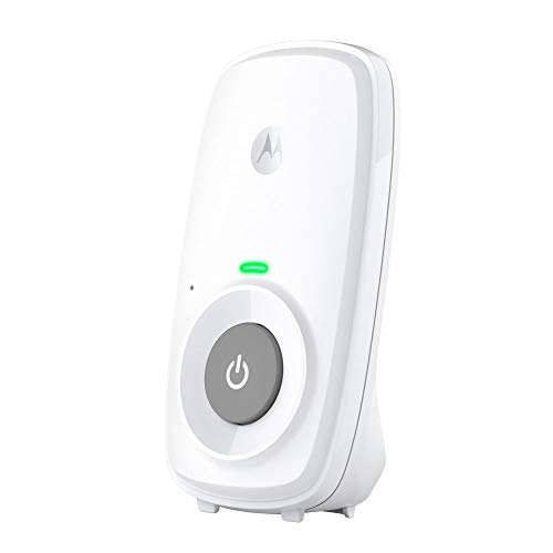 Motorola MBP24 Audio Baby Monitor with Room Temperature Display, High Sensitivity Microphone and Two-Way Talk, White