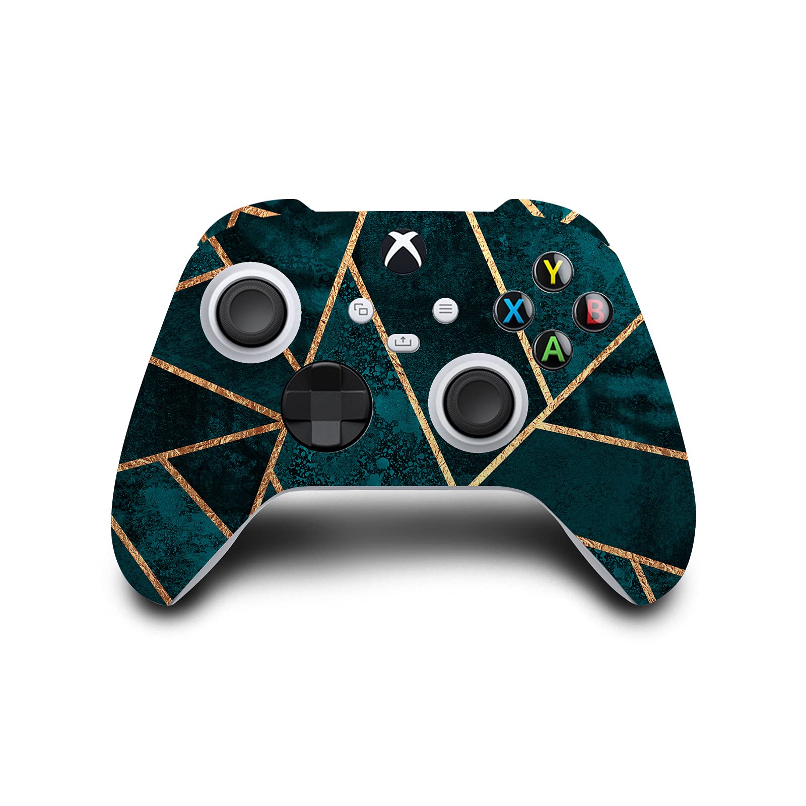 Head Case Designs Officially Licensed Elisabeth Fredriksson Deep Teal Stone Art Mix Matte Vinyl Sticker Gaming Skin Case Cover Compatible with Xbox Series S Console and Controller Bundle