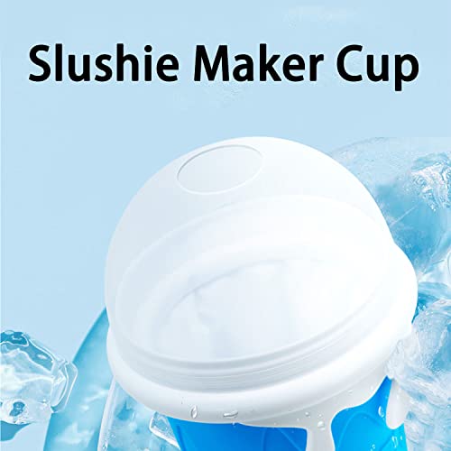 Slushy Cup Slushie Maker Cup, Frozen Magic Smoothies Cup, Double Layers Silica Cup,Magic Quick Frozen Smoothies Cup,DIY Homemade Slushies,Magic Slushy Maker Squeeze Cup Portable for Milkshake… (Pink)