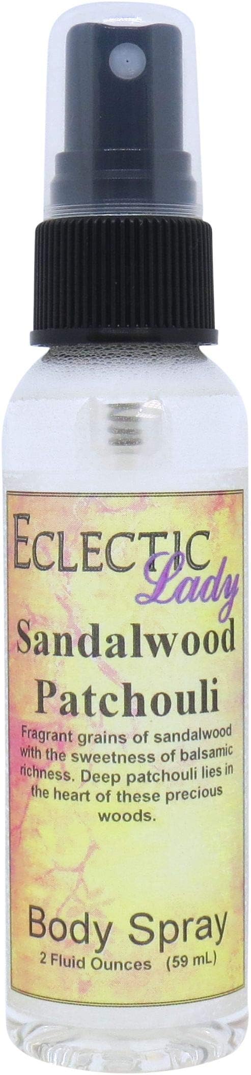Sandalwood Patchouli Body Spray, Body Mist for Women with Clean, Light & Gentle Fragrance, Long Lasting Perfume with Comforting Scent for Men & Women, Cologne with Soft, Subtle Aroma For Daily Use