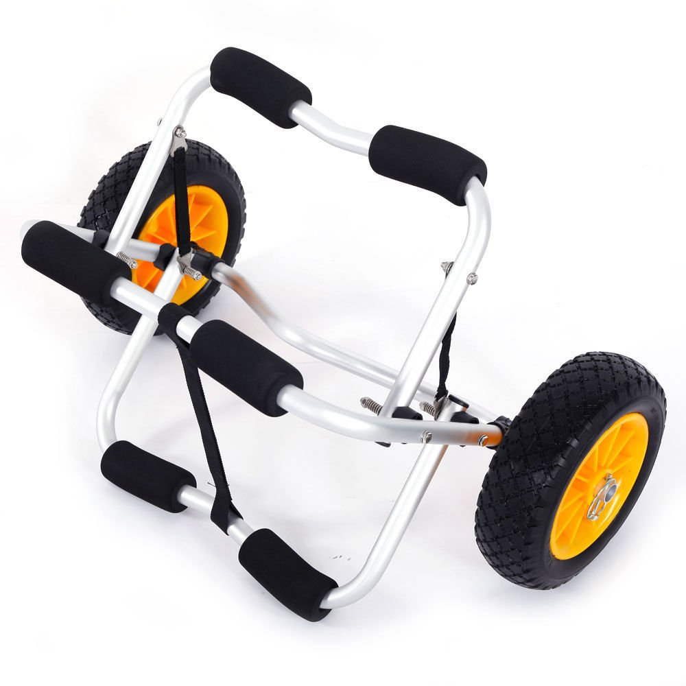 Bend Kayak Canoe Boat Carrier Dolly Trailer Tote Trolley Transport Cart Wheel